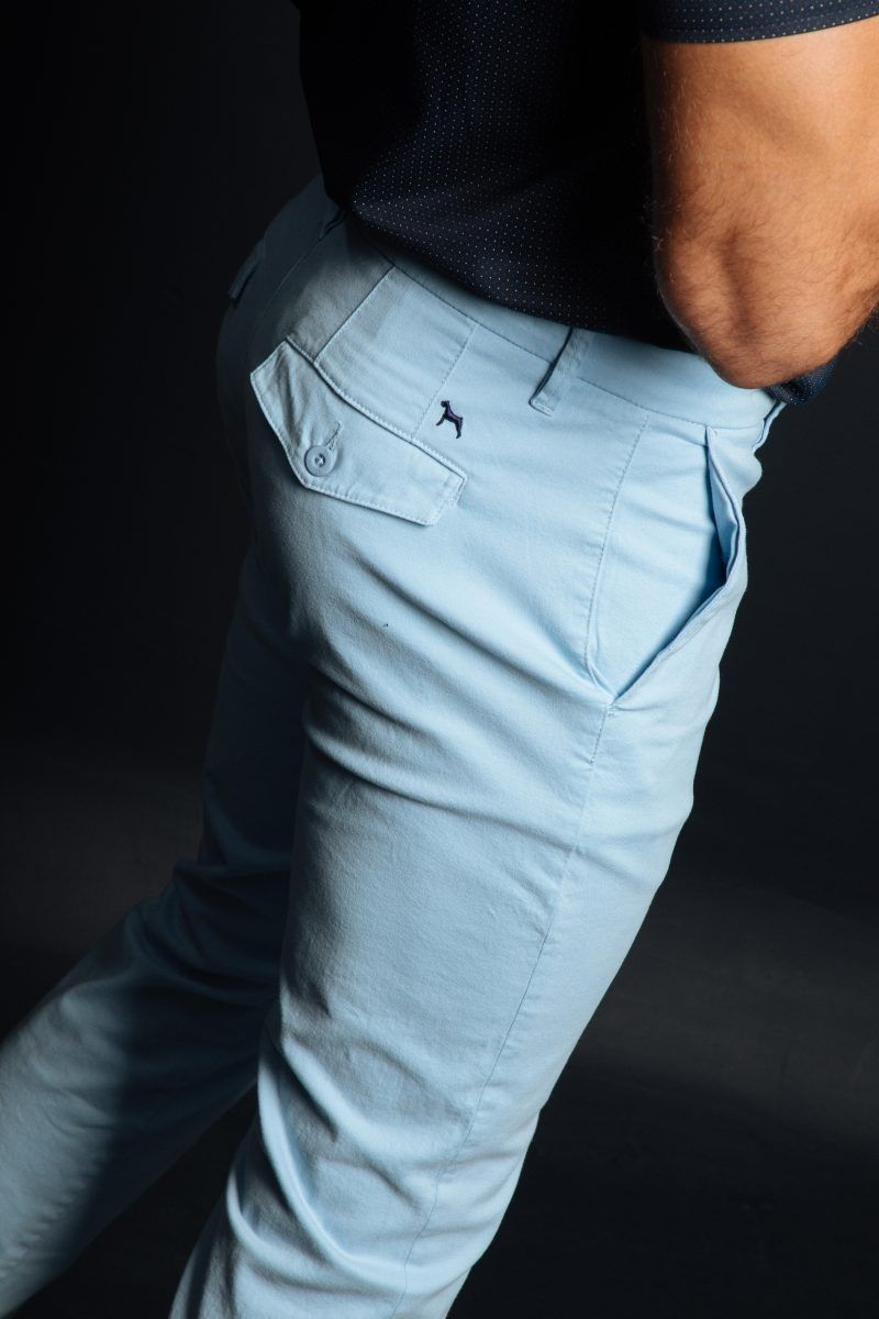 Pantalon Basico Azul Cielo (Slim Fit) – Victor